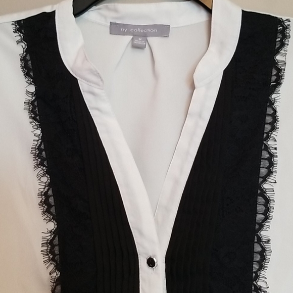NY Collection | Tops | Ny Collection White Blouse | Poshmark
